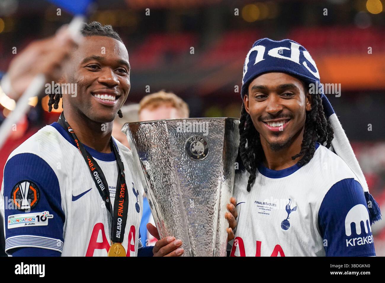Tottenham Hotspur defender Destiny Udogie (13) Tottenham Hotspur ...