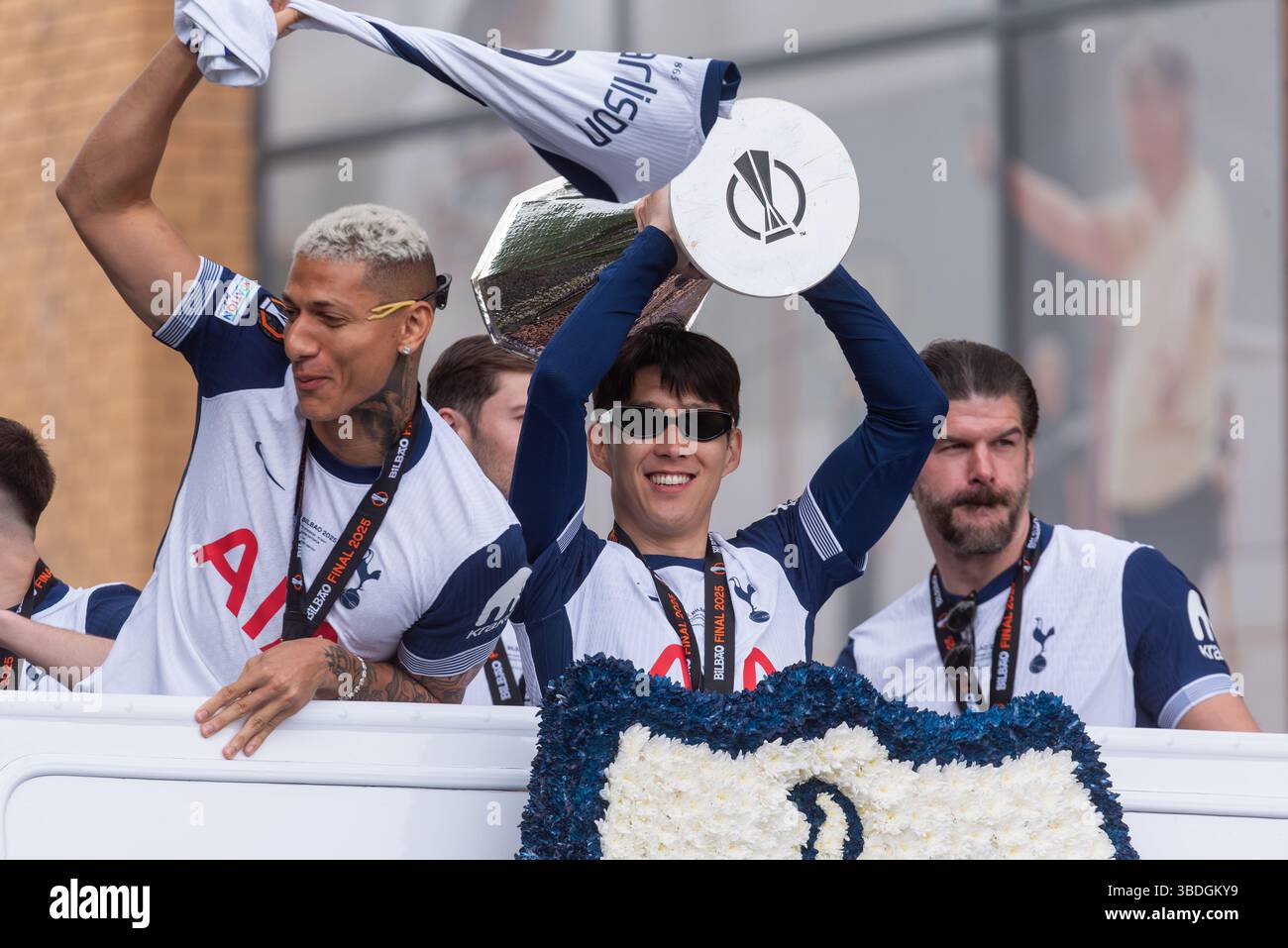 Richarlison and Son Heung-min at the Tottenham Hotspur UEFA Europa ...
