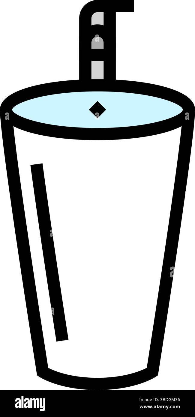 freestanding sink color icon vector illustration Stock Vector Image ...