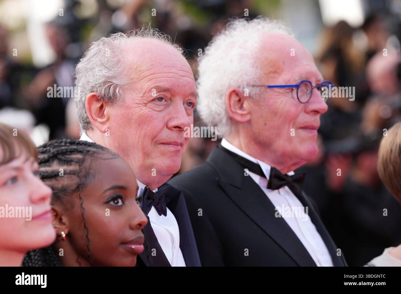 Luc Dardenne, left, and Jean-Pierre Dardenne pose for photographers ...
