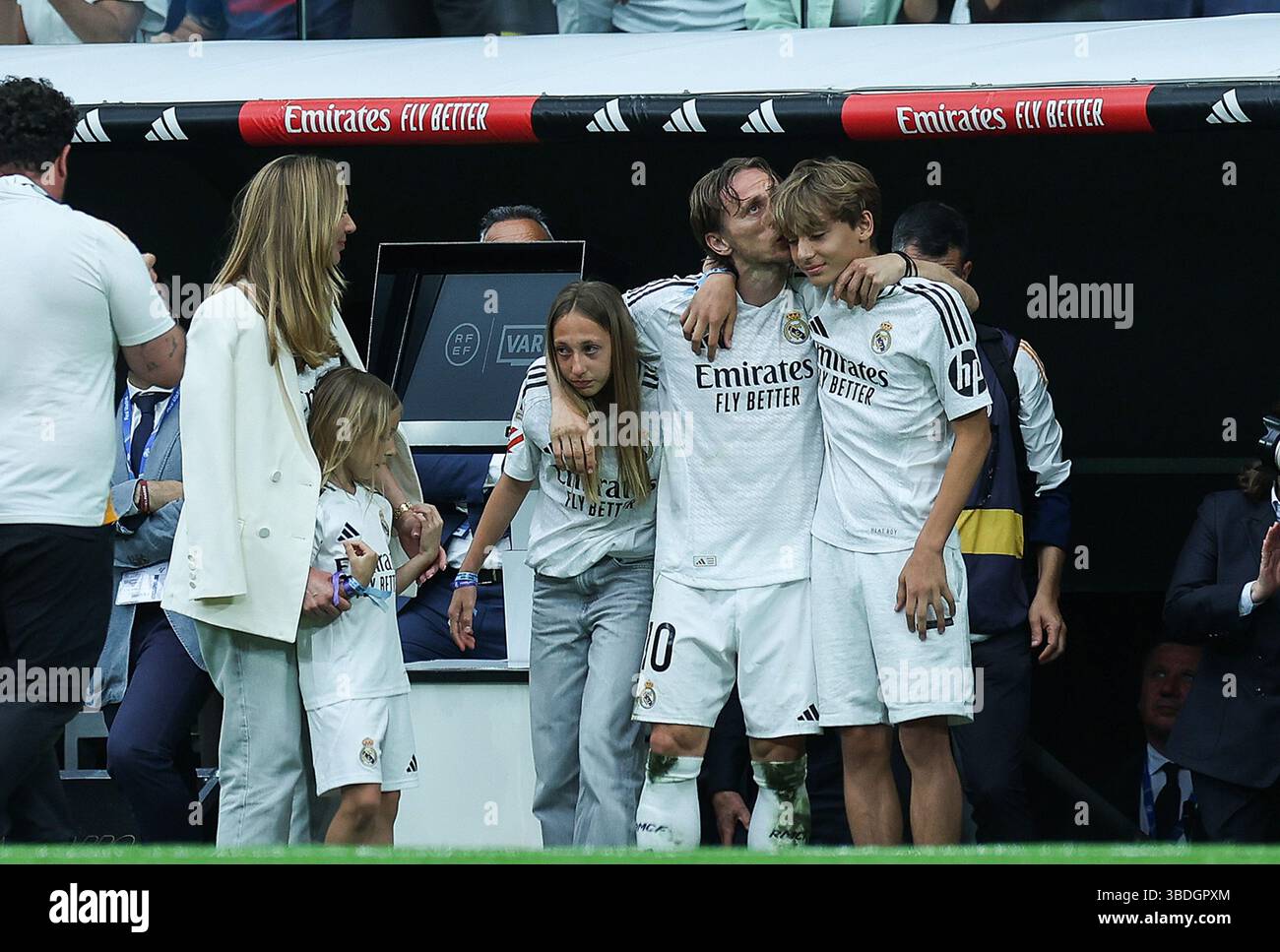 Madrid, Spain. 24th May, 2025. Luka Modric with his family during his ...