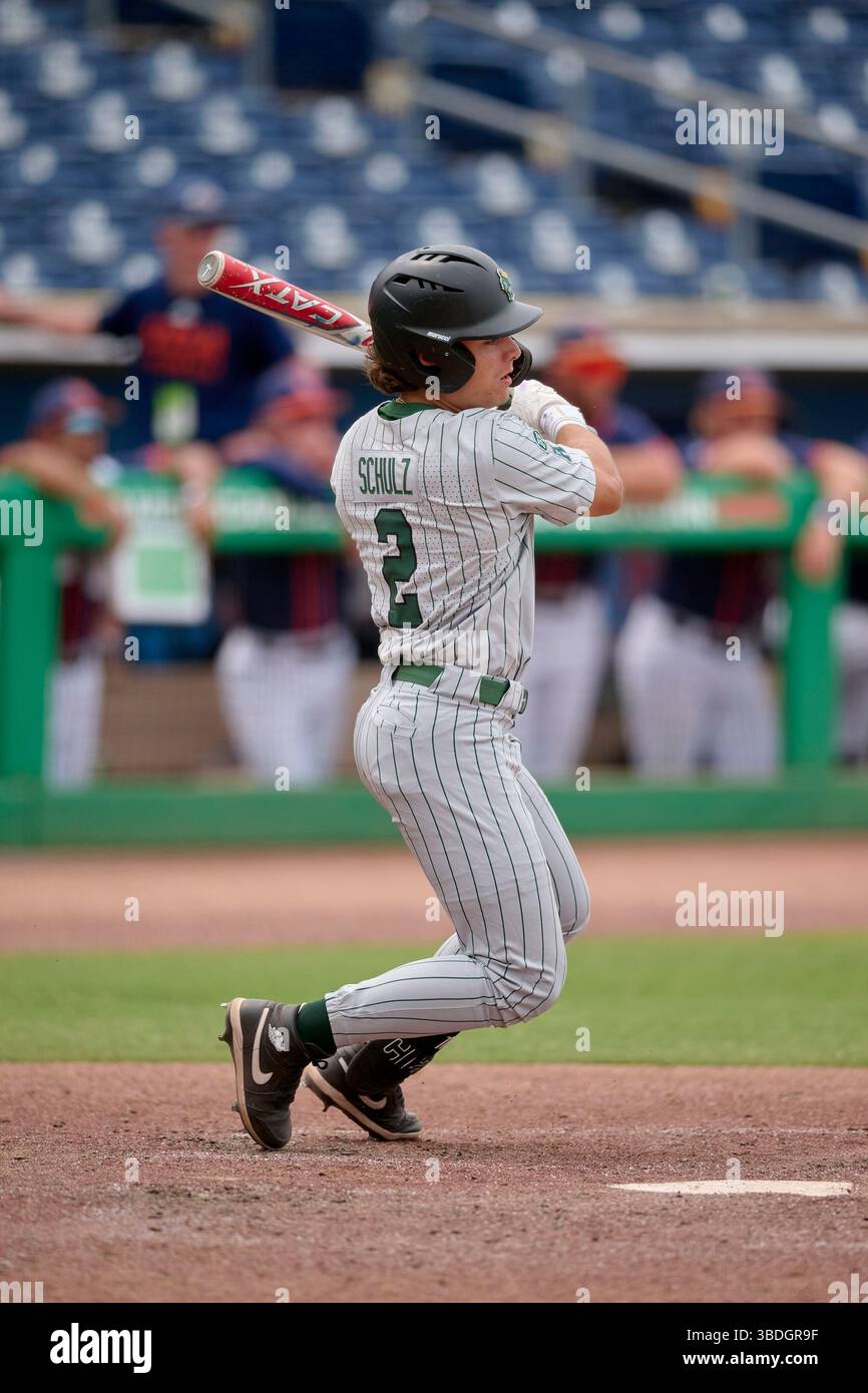 Tulane Green Wave Gavin Schulz (2) bats during an American Athletic ...