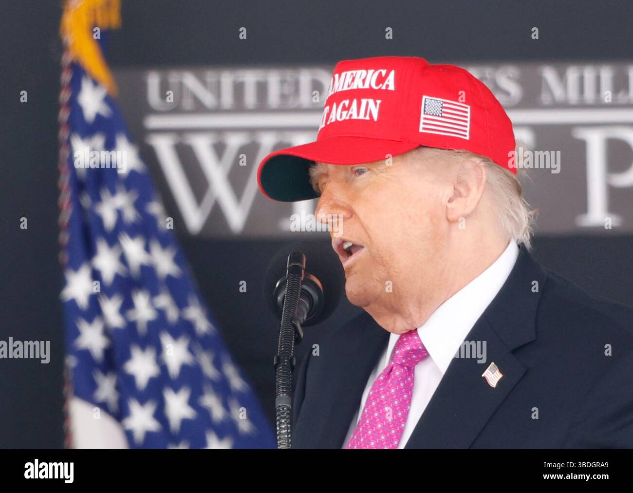 West Point, United States. 24th May, 2025. United States President ...