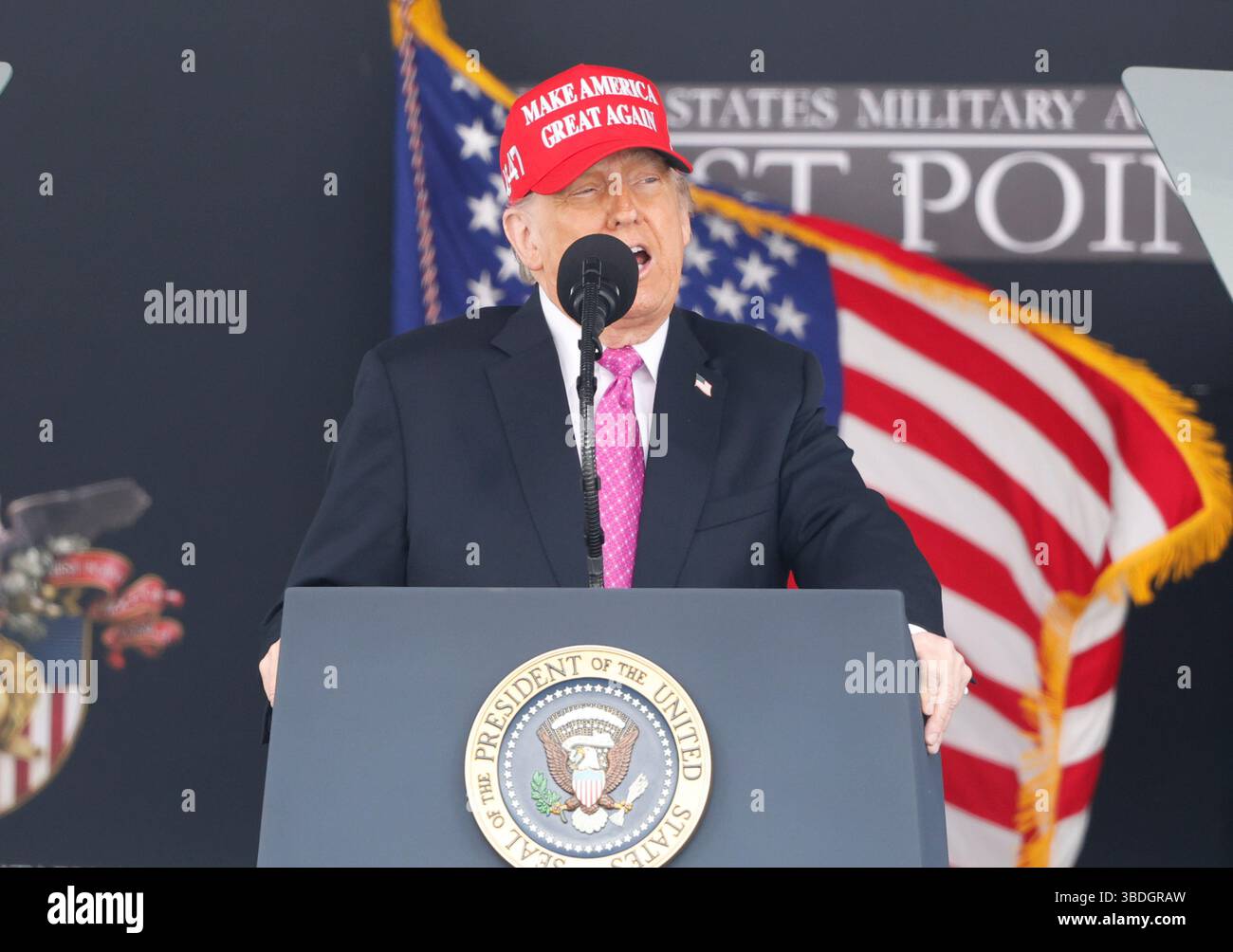 West Point, United States. 24th May, 2025. United States President ...