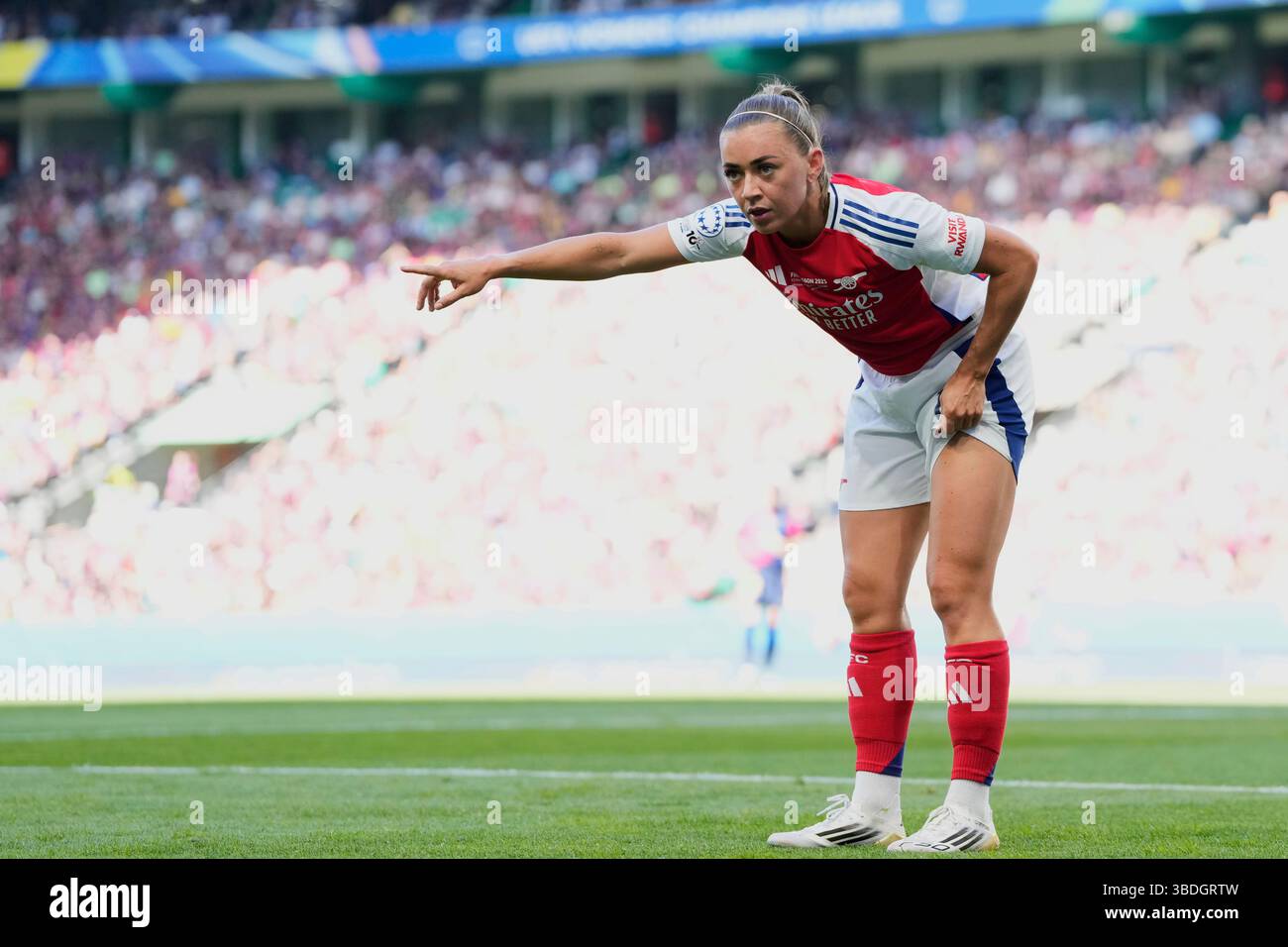 Arsenal's Katie McCabe reacts during the women's Champions League final ...