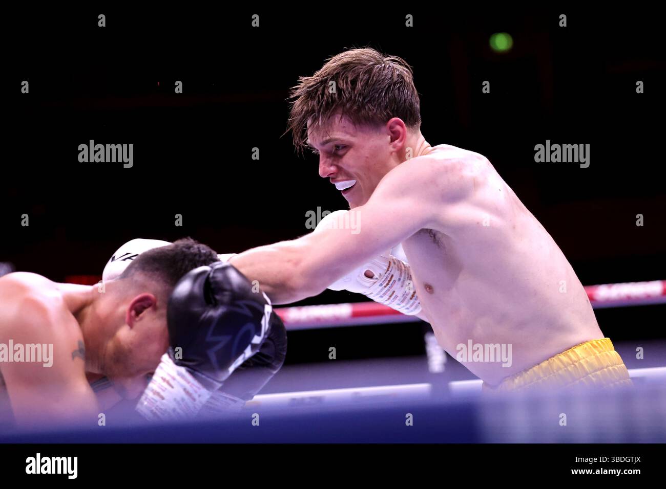 Drew Limond (right) in action against Ezequiel Gregores in the ...
