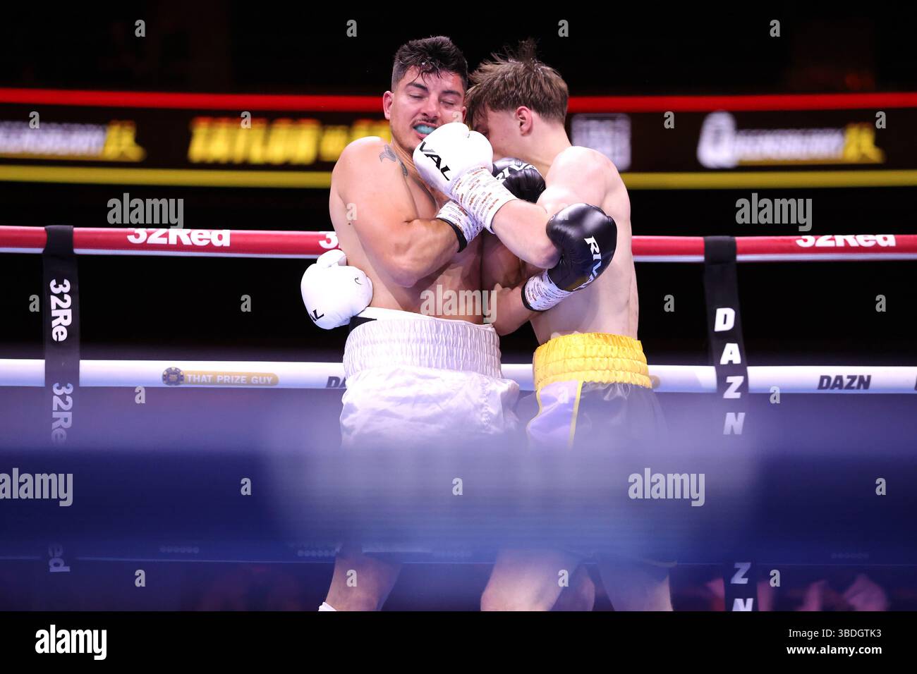 Drew Limond (right) in action against Ezequiel Gregores in the ...