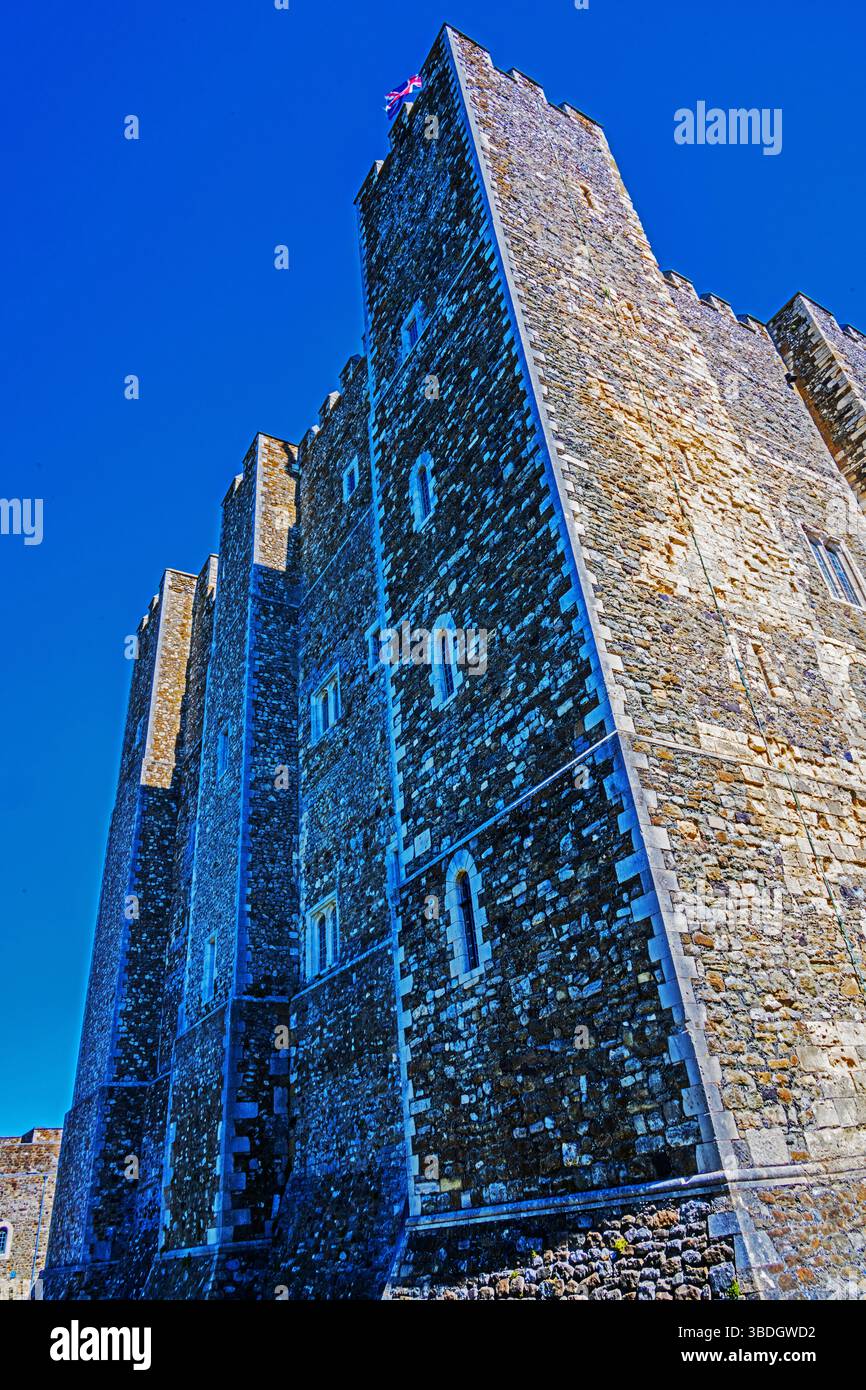 The Great Tower at Dover Castle. Kent Stock Photo - Alamy