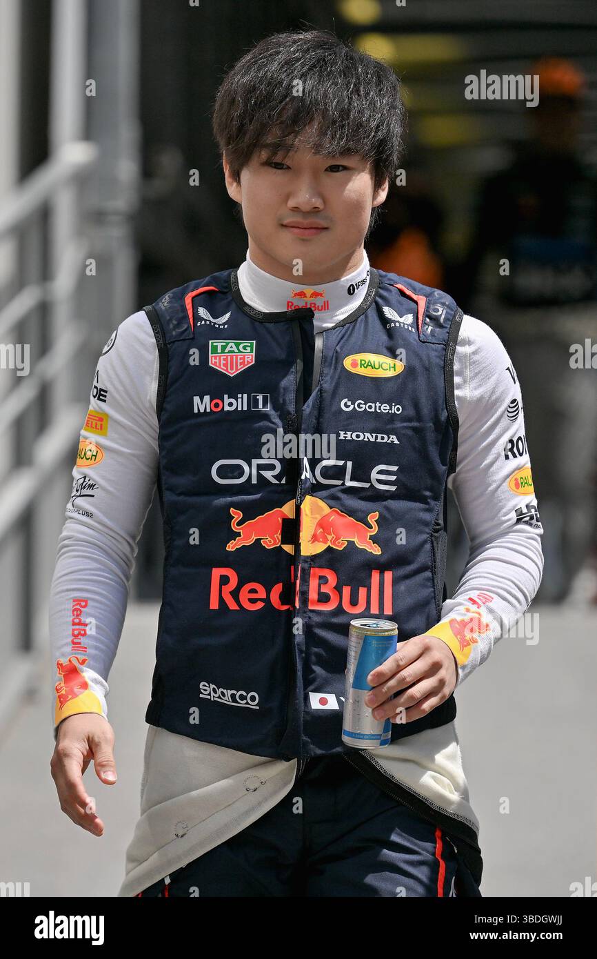 MONTE-CARLO, MONACO - MAY 24: Yuki Tsunoda of Japan and Oracle Red Bull ...