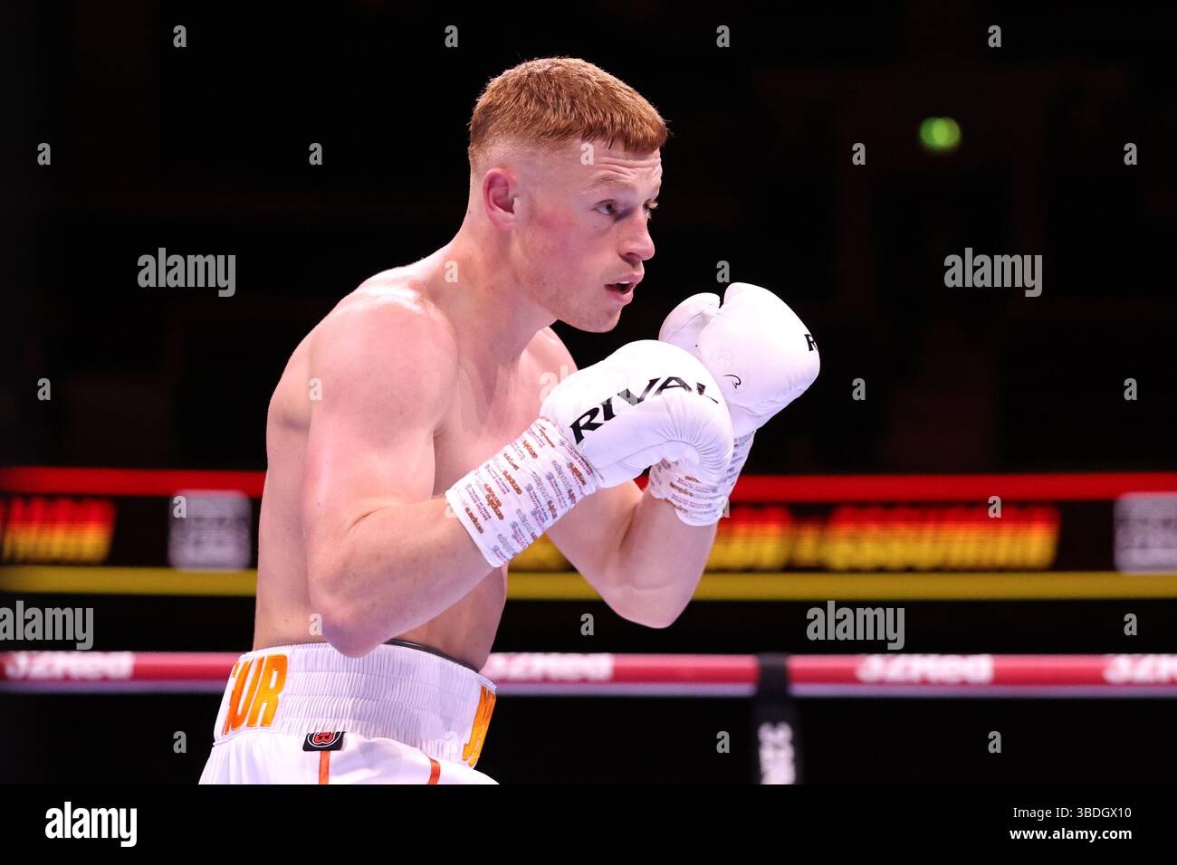 Alex Arthur Jr in action against Robbie Chapman (not pictured) in the ...