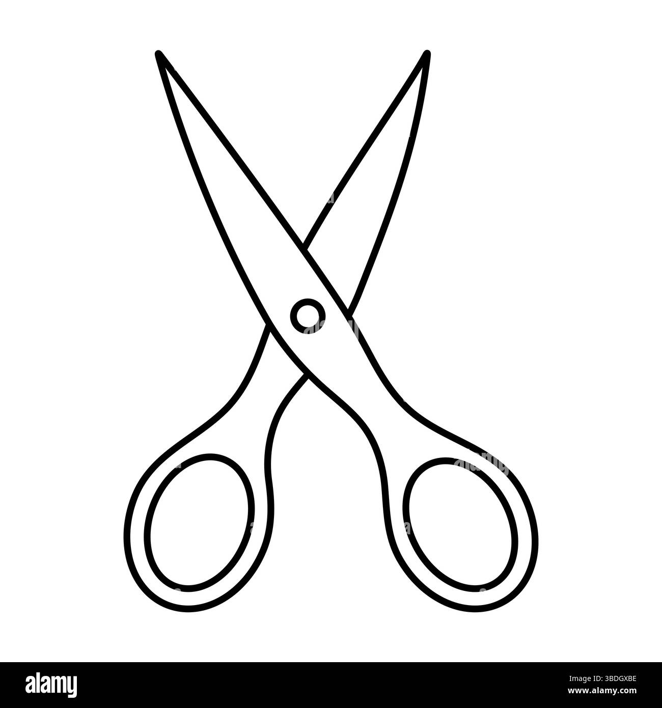 Scissors cutting simple vector Stock Vector Images - Alamy