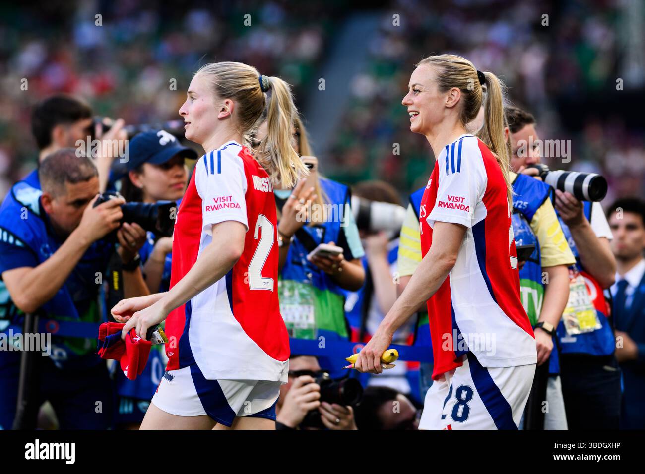 Lisbon, Portugal. 24th May, 2025. 250524 Amanda Ilestedt of Arsenal ...