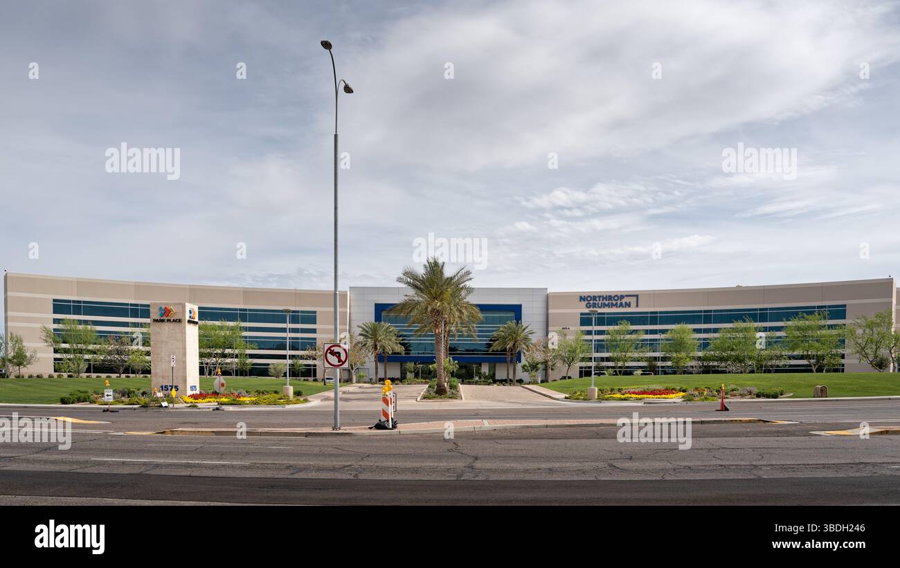 Chandler, AZ - March 28, 2025: Northrop Grumman's Chandler campus ...