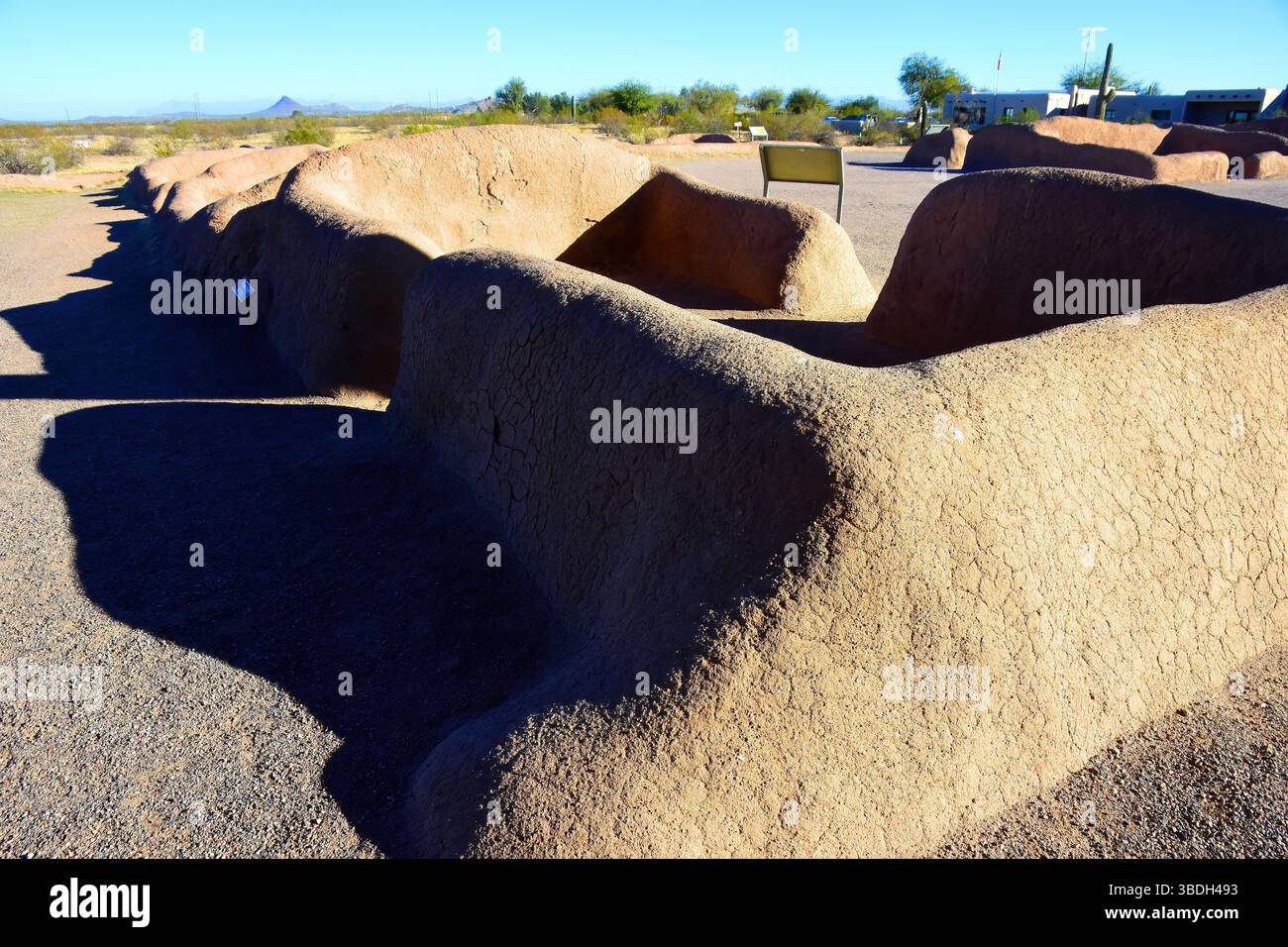Ancient Casa Grande Ruins National Monument of the Pre-columbian ...