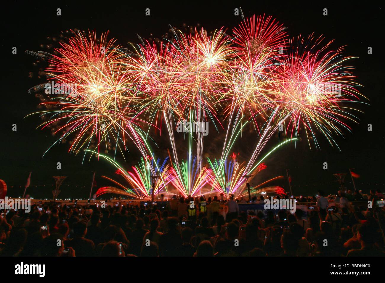 South Korea's Faseecom Pyromusical show taken during the 12th ...