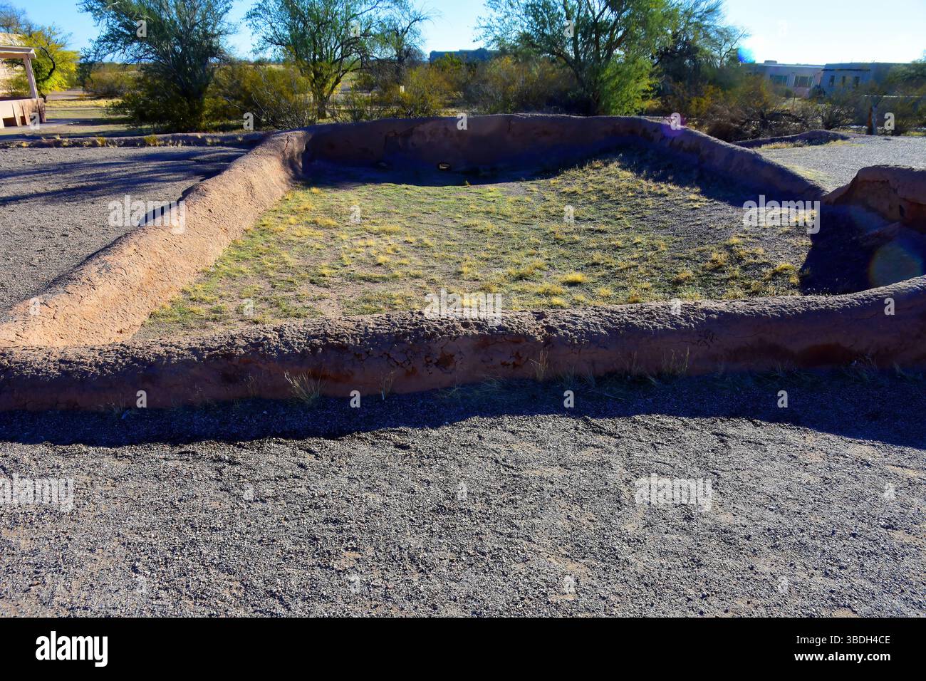 Ancient Casa Grande Ruins National Monument of the Pre-columbian ...
