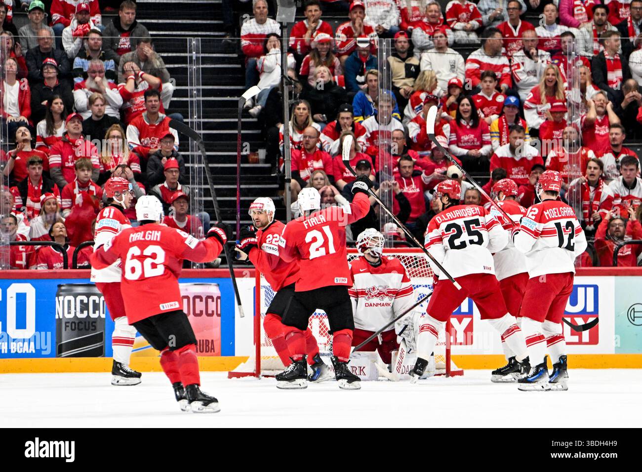 Stockholm, Sweden. 24th May, 2025. STOCKHOLM, SWEDEN - MAY 24: Nino Niederreiter of Switzerland ...