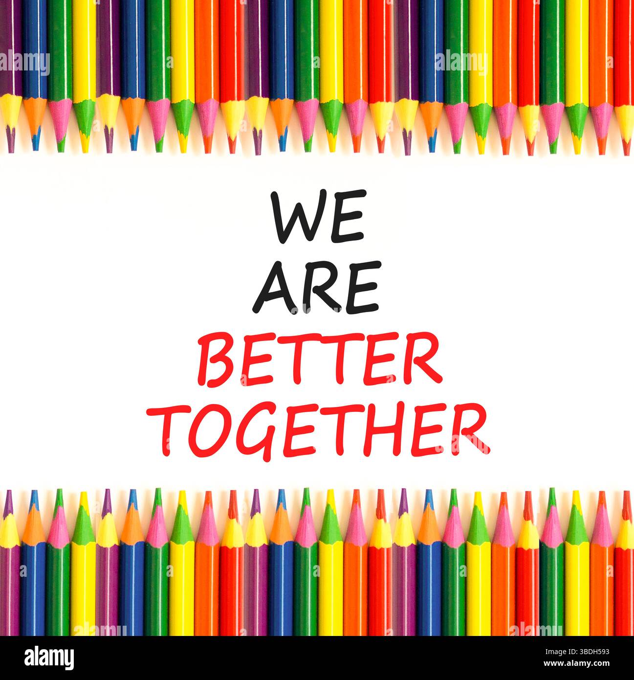 We are better together symbol. Concept words phrase We are better ...