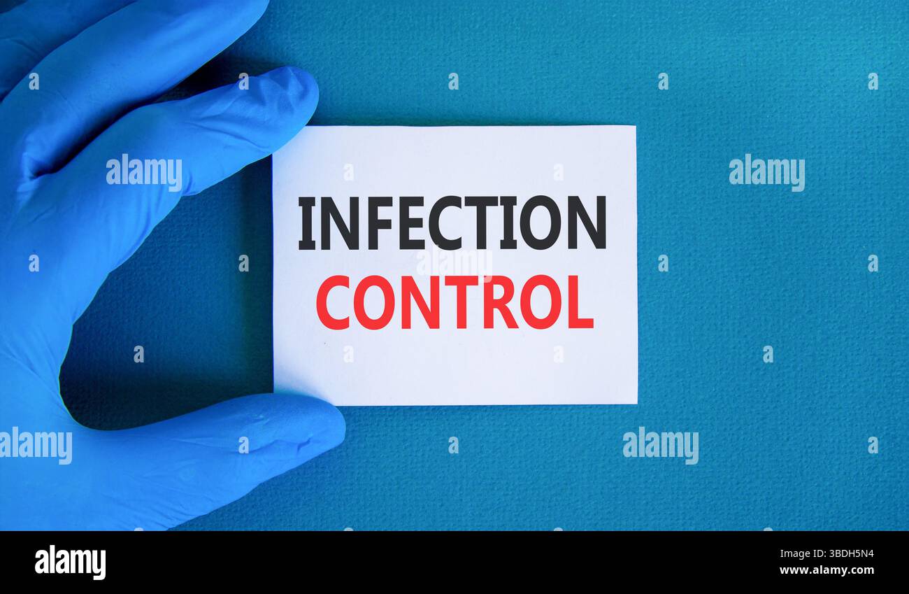 Infection control symbol. Concept words Infection control on beautiful ...