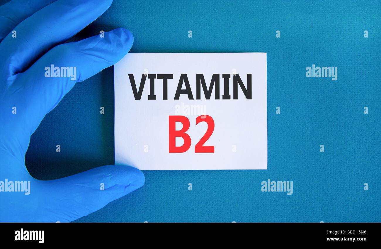 Vitamin B2 riboflavin symbol. Concept words Vitamin B2 on beautiful ...