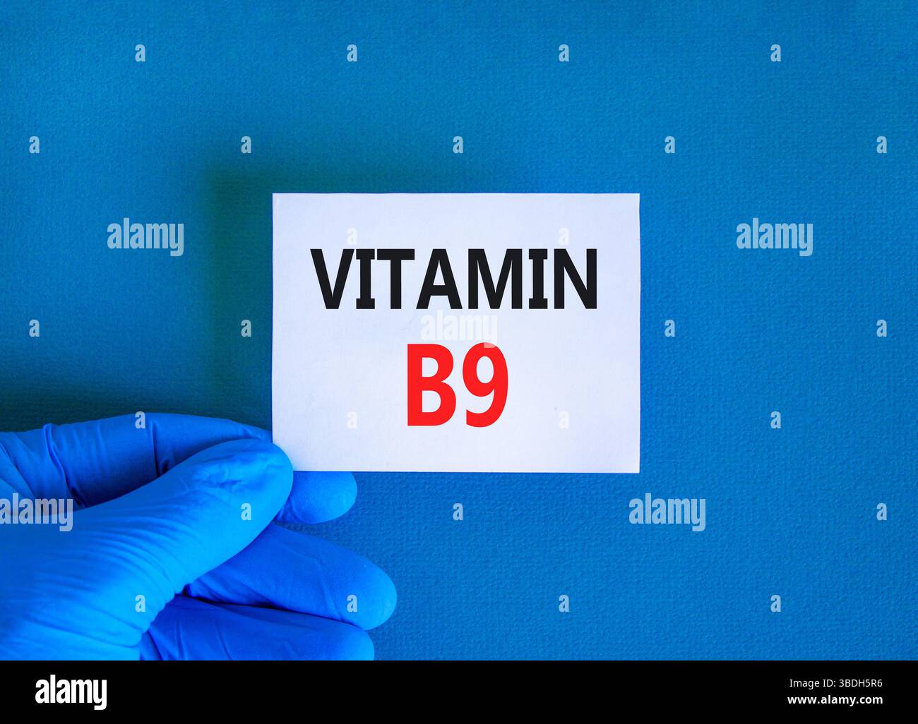 Vitamin B9 folic acid symbol. Concept words Vitamin B9 on beautiful ...