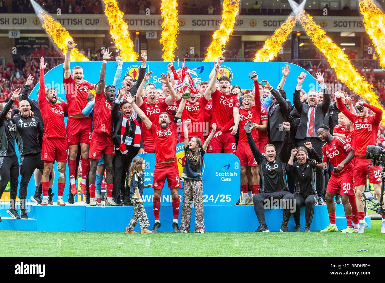 Glasgow, UK. 24th May, 2025. Aberdeen FC played Celtic FC in the final ...