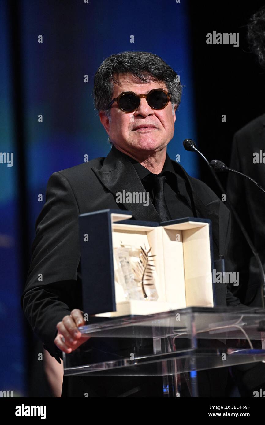 Cannes, France. 24th May, 2025. Iranian director and screenwriter and producer Jafar Panahi ...