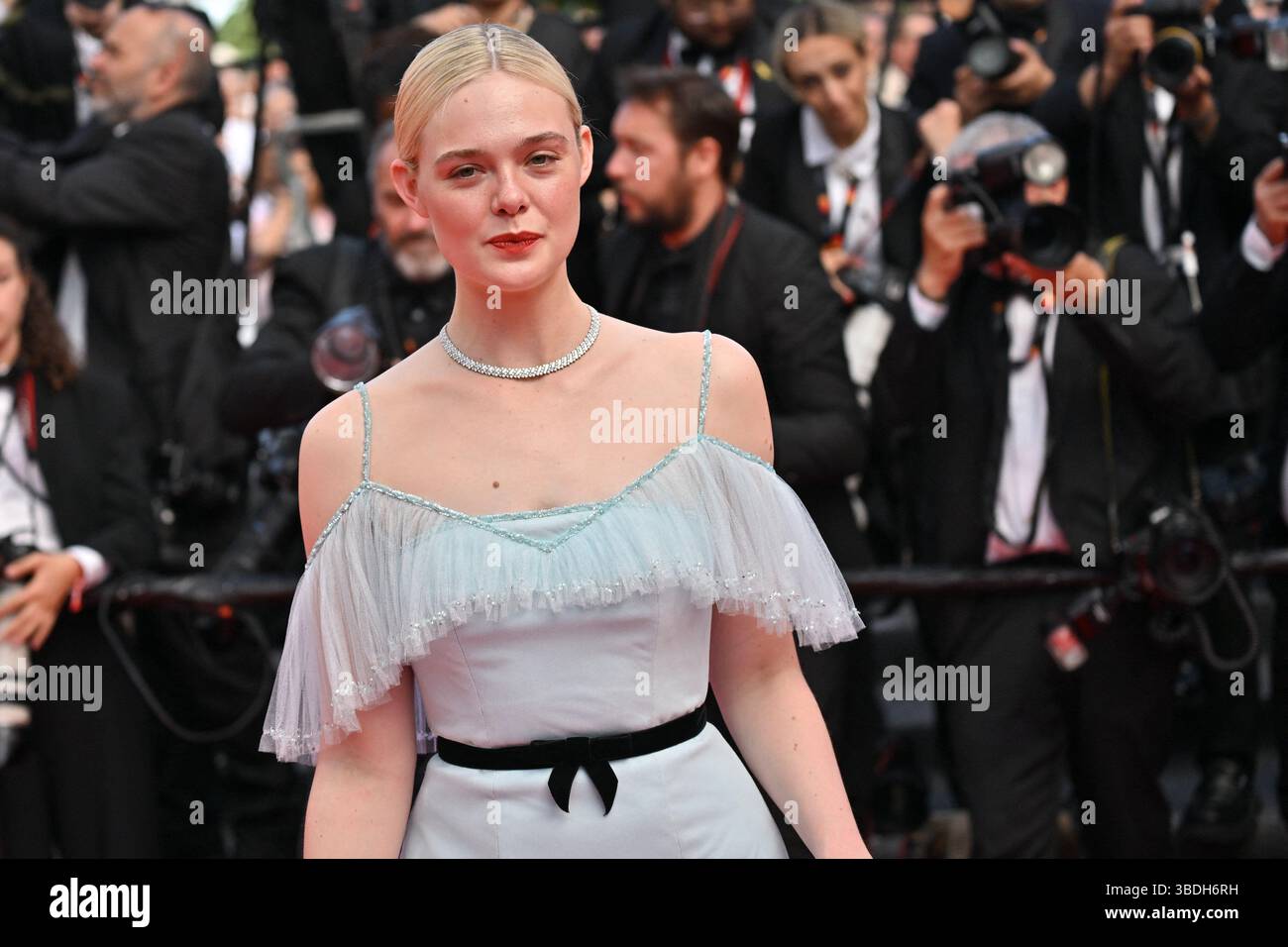 Cannes, France. 23rd May, 2025. Elle Fanning attending the closing ...