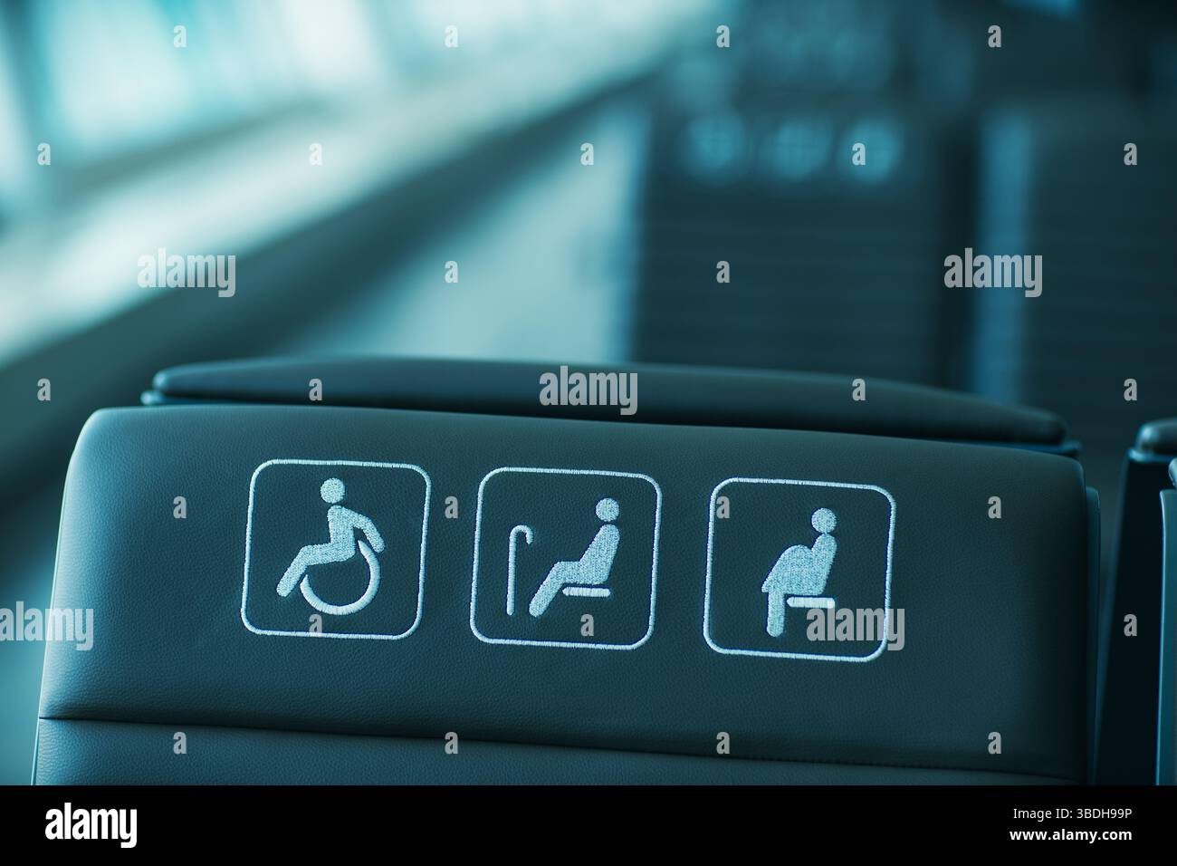 Priority seating, seats reserved for persons with disabilities in ...