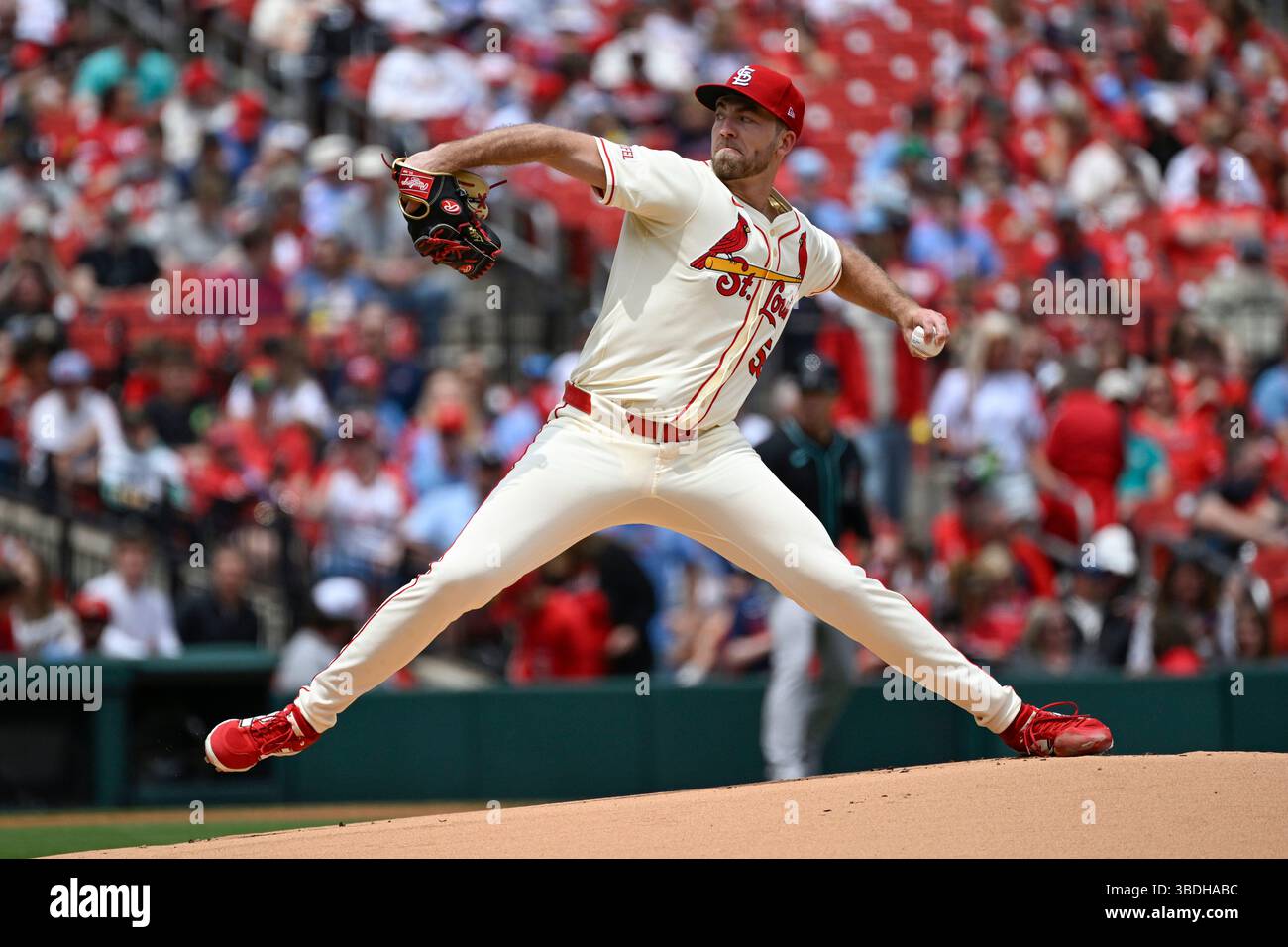 St. Louis Cardinals starting pitcher Matthew Liberatore throws in the ...