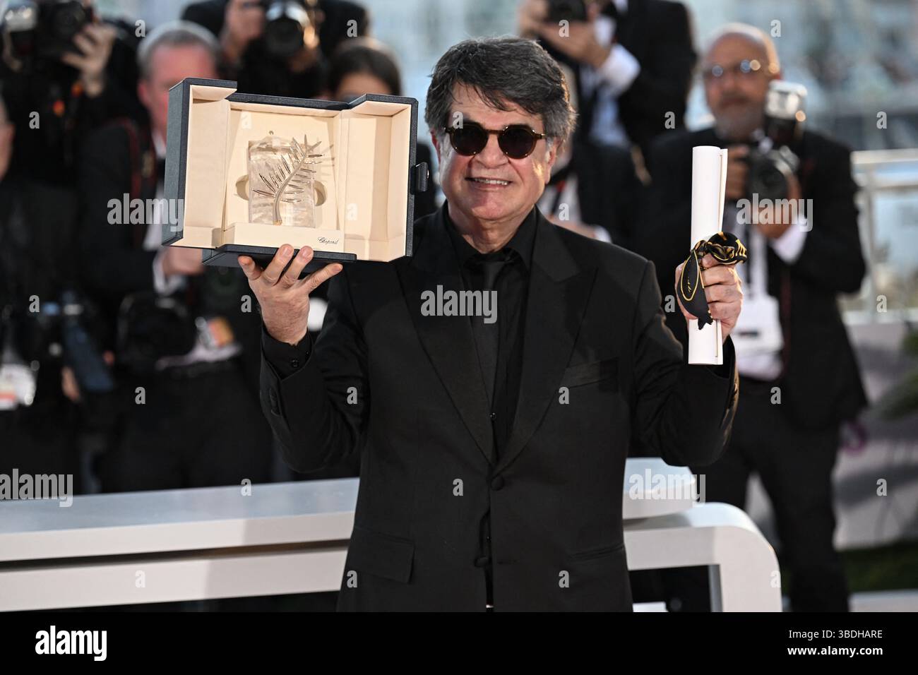 Cannes, France. 24th May, 2025. Iranian director and screenwriter and producer Jafar Panahi ...