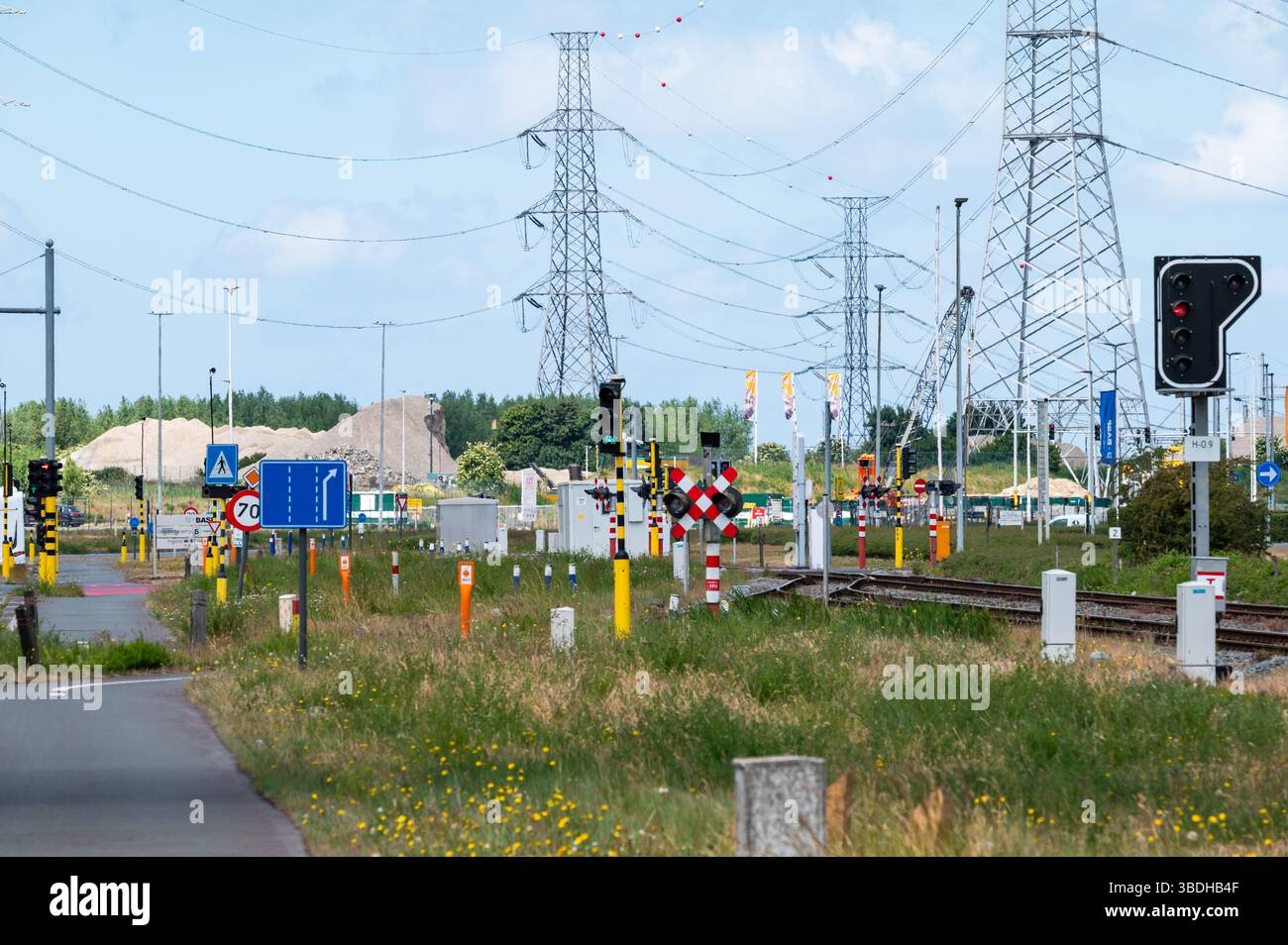 The BASF chemistry industry company site at Westkaai at the Antwerp ...