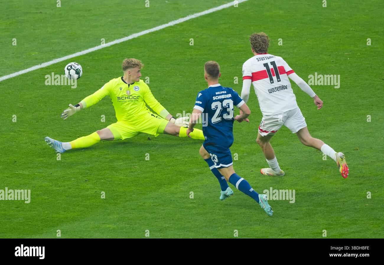 Berlin, Germany. 24th May, 2025. Soccer: DFB Cup, Arminia Bielefeld - VfB Stuttgart, Final ...