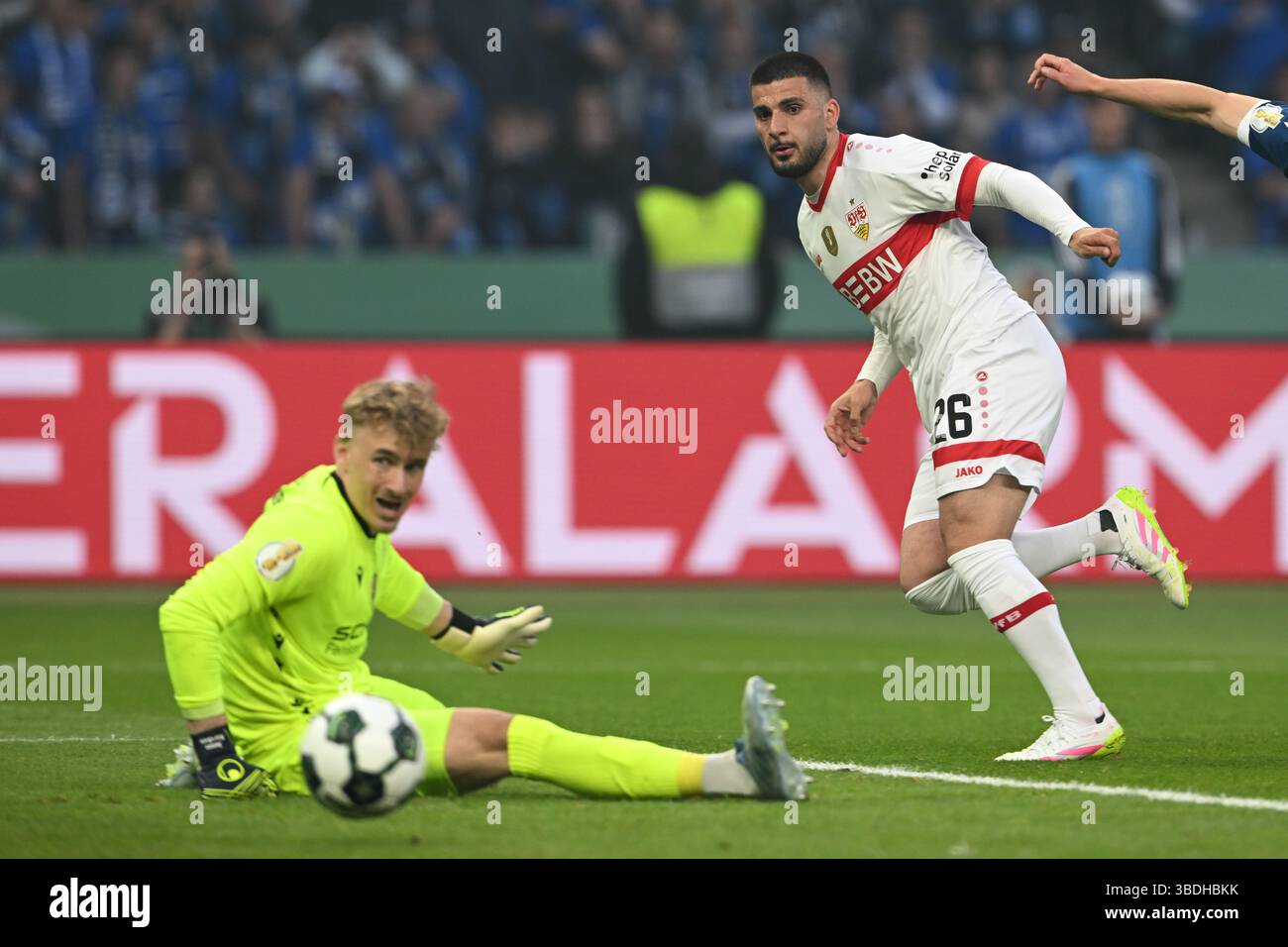 Berlin, Germany. 24th May, 2025. Soccer: DFB Cup, Arminia Bielefeld - VfB Stuttgart, Final ...