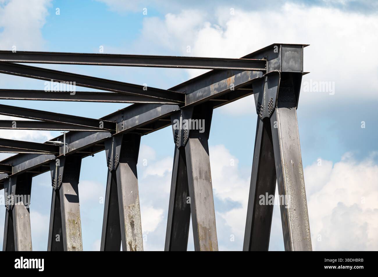 The Noordlandbrug over the Scheldt Rhine canal at the industrial zone ...