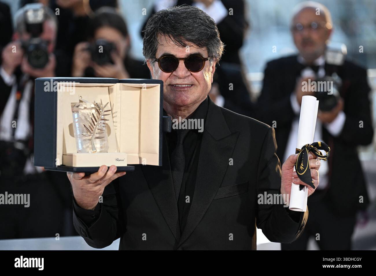 Cannes, France. 24th May, 2025. Iranian director and screenwriter and producer Jafar Panahi ...