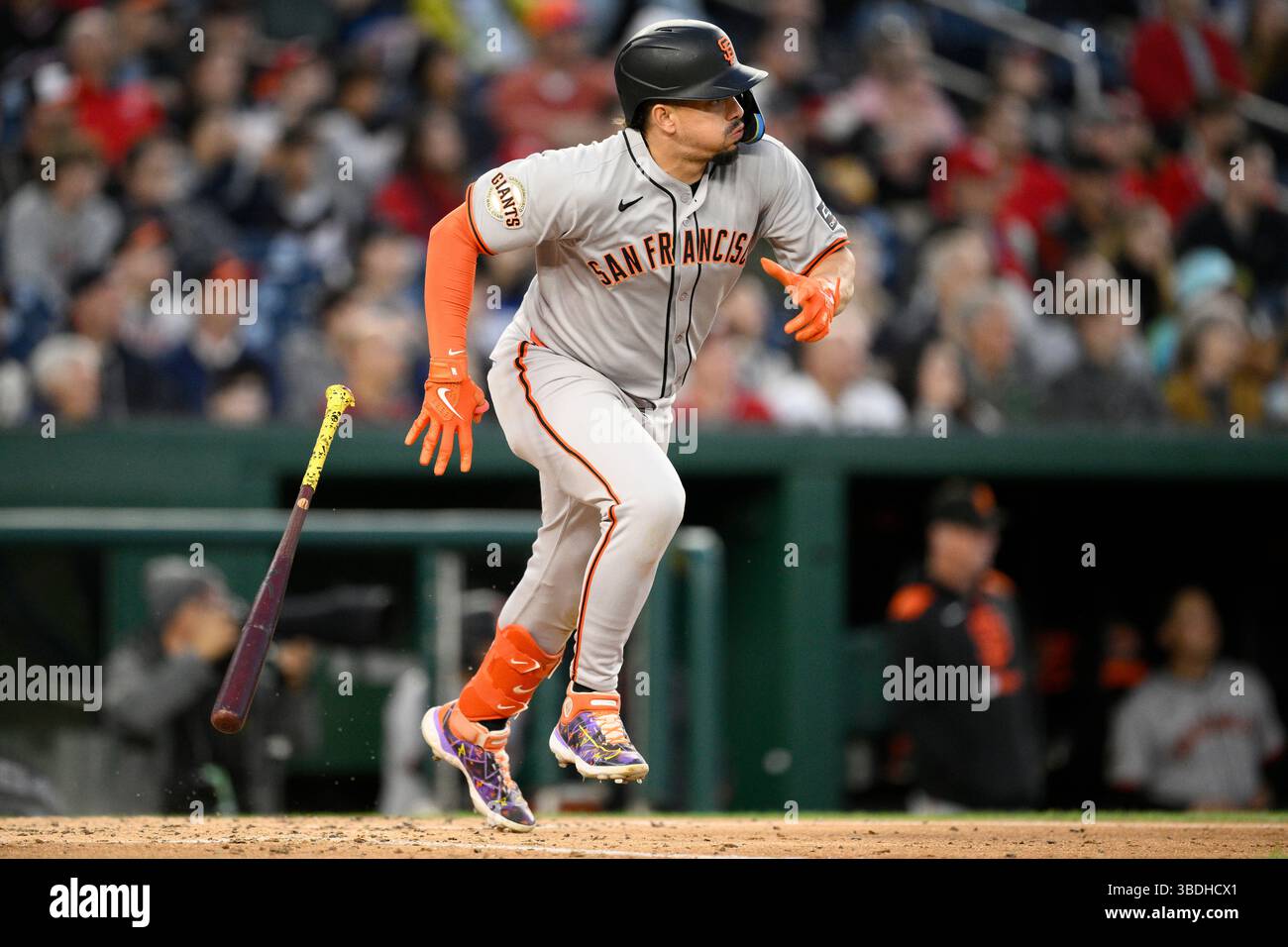 San Francisco Giants' Willy Adames in action during a baseball game ...