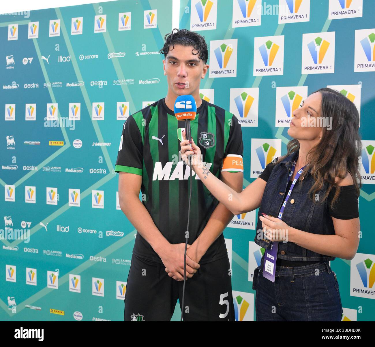 Sassuolo's Alessandro Di Bitonto during match two between Sassuolo and ...