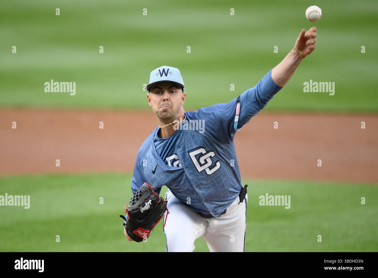 Washington Nationals starting pitcher MacKenzie Gore (1) in action ...