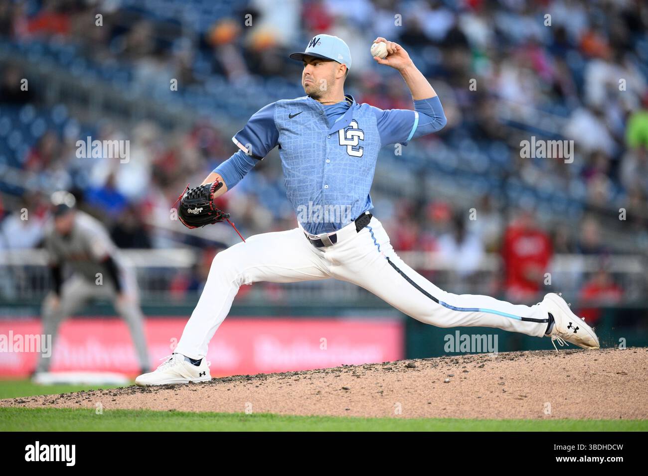 Washington Nationals starting pitcher MacKenzie Gore (1) in action ...