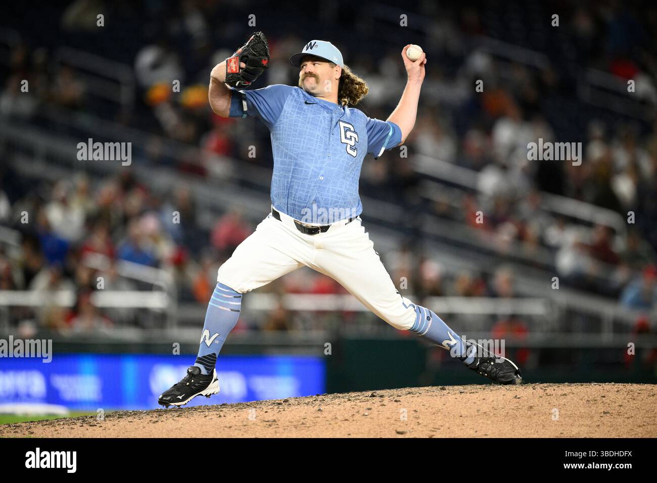 Washington Nationals relief pitcher Andrew Chafin (53) in action during ...