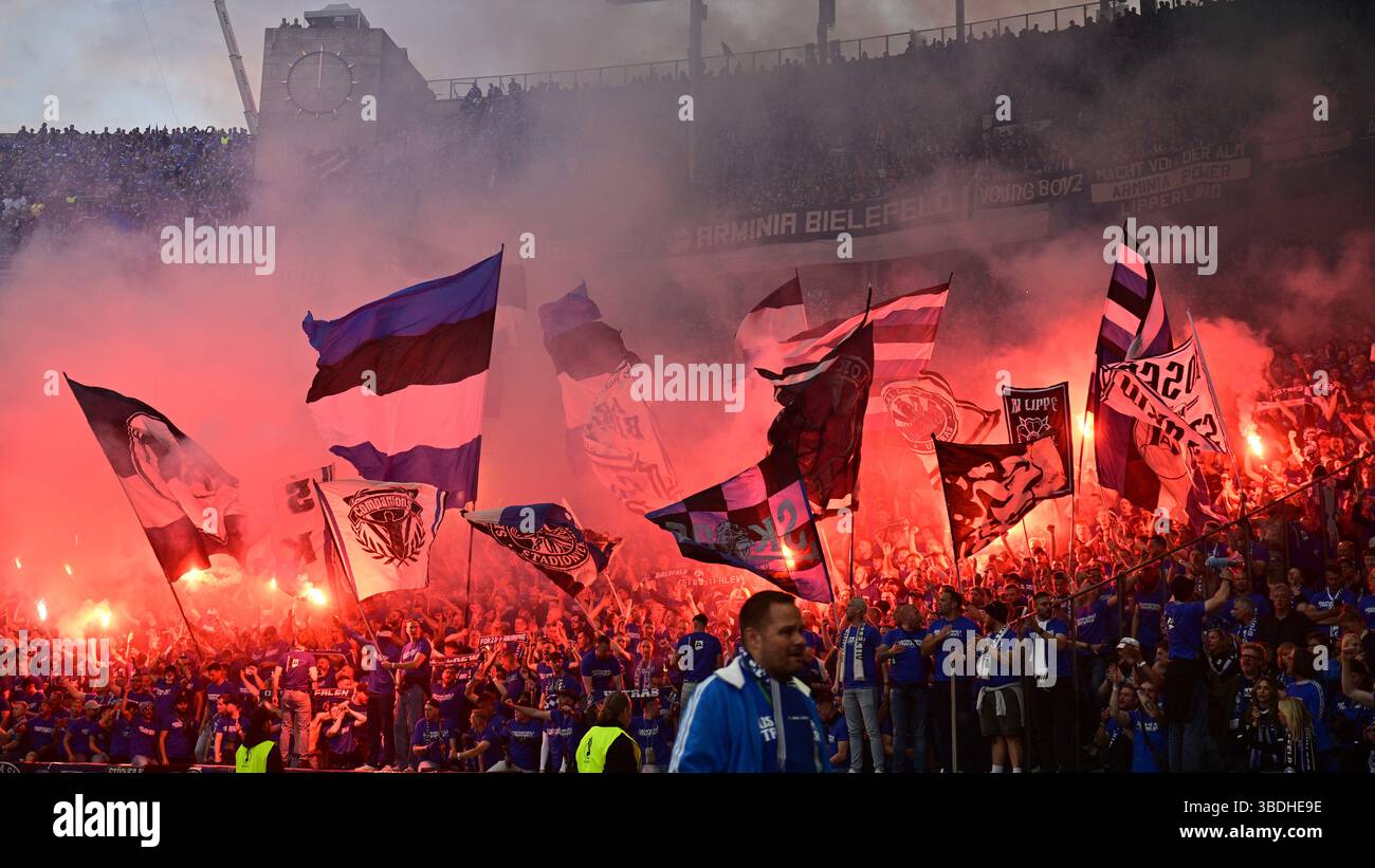 Berlin, Germany. 24th May, 2025. Soccer: DFB Cup, Arminia Bielefeld ...
