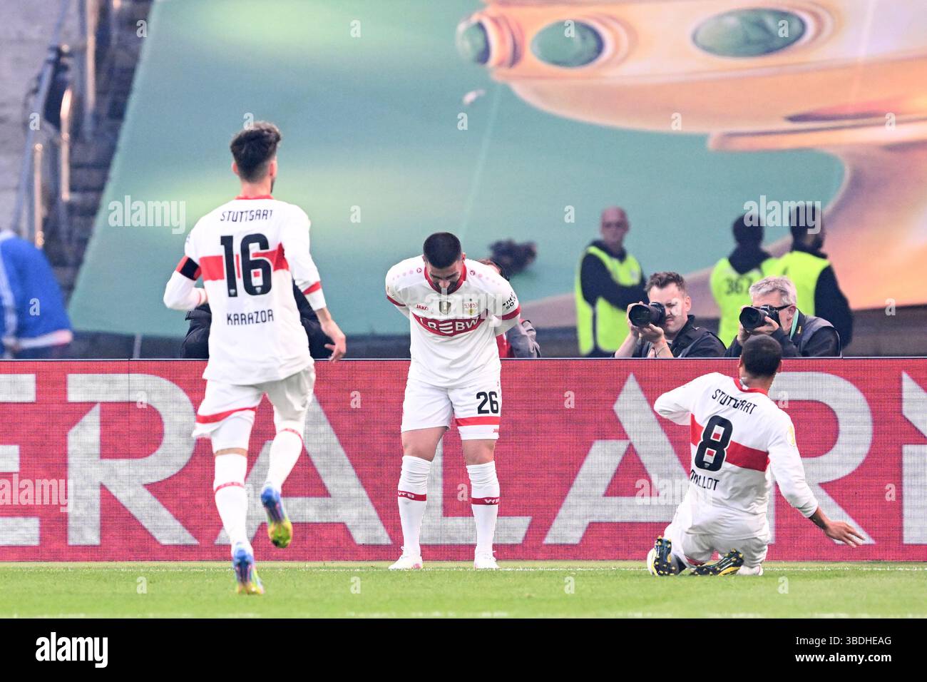 Berlin, Germany. 24th May, 2025. Soccer: DFB Cup, Arminia Bielefeld - VfB Stuttgart, Final ...