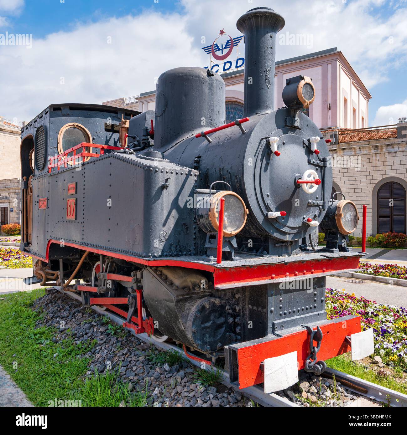 Izmir, Turkey - April 6, 2025: Historic TCDD steam locomotive No. 97 ...