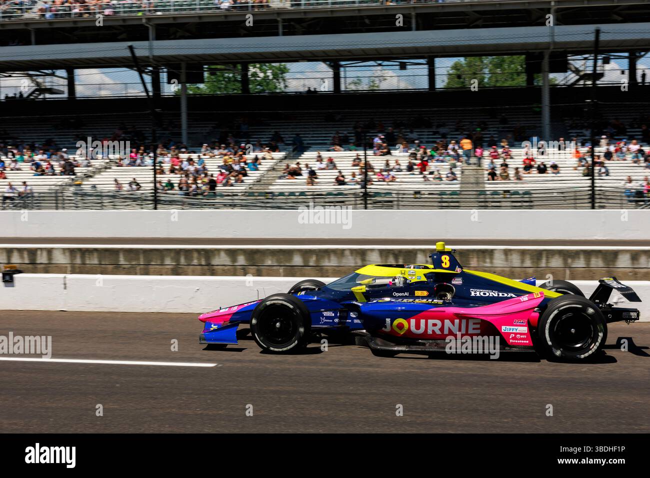 Indianapolis, United States. 23rd May, 2025. Kyffin Simpson (#8, Chip ...
