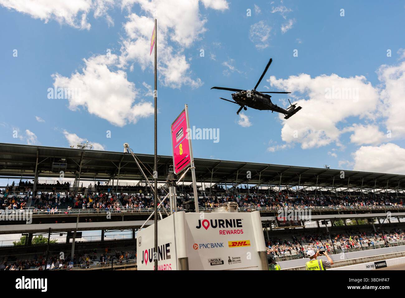 Indianapolis, United States. 23rd May, 2025. Helicopter flyover ...