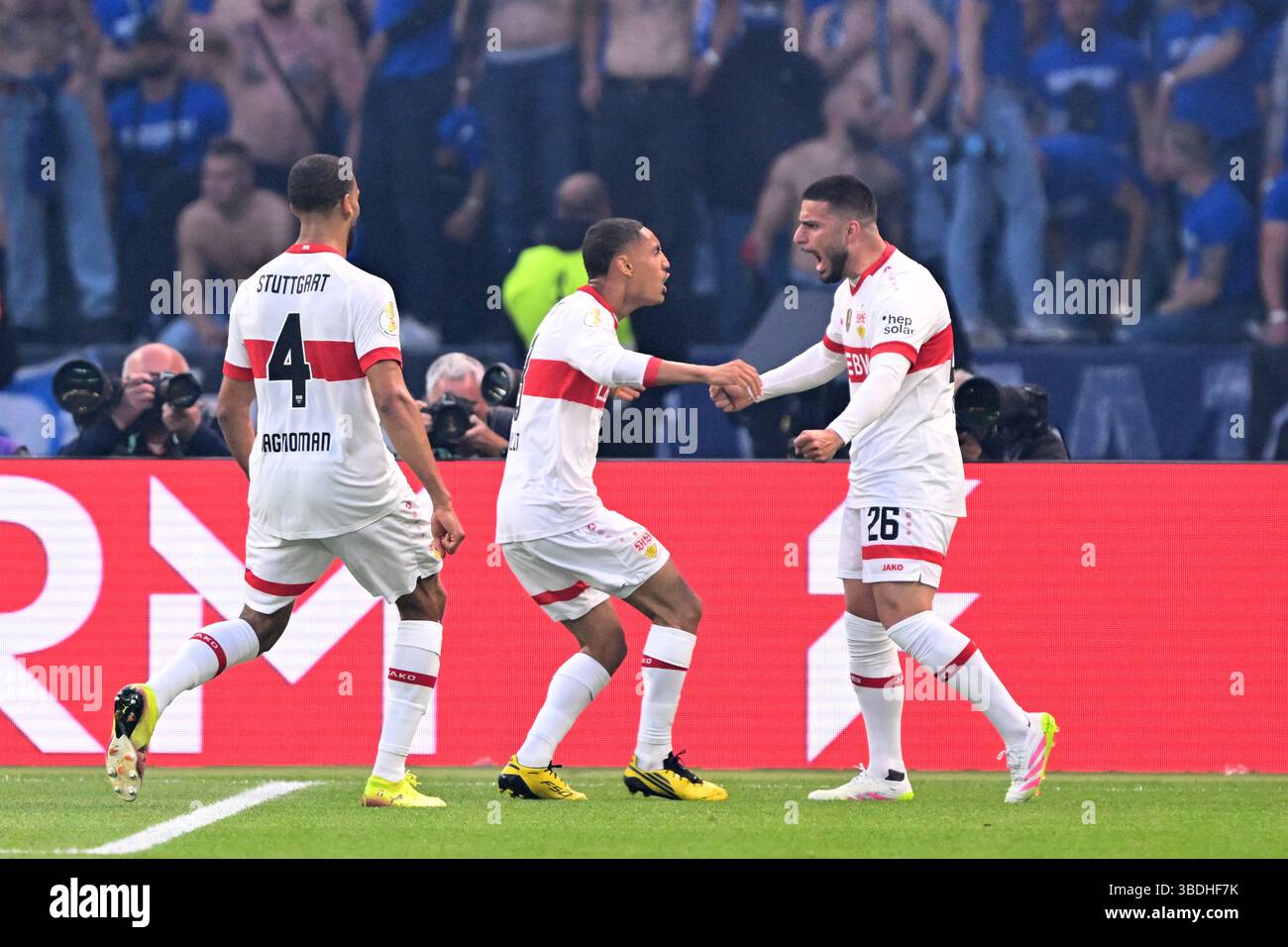 Berlin, Germany. 24th May, 2025. Soccer: DFB Cup, Arminia Bielefeld - VfB Stuttgart, Final ...