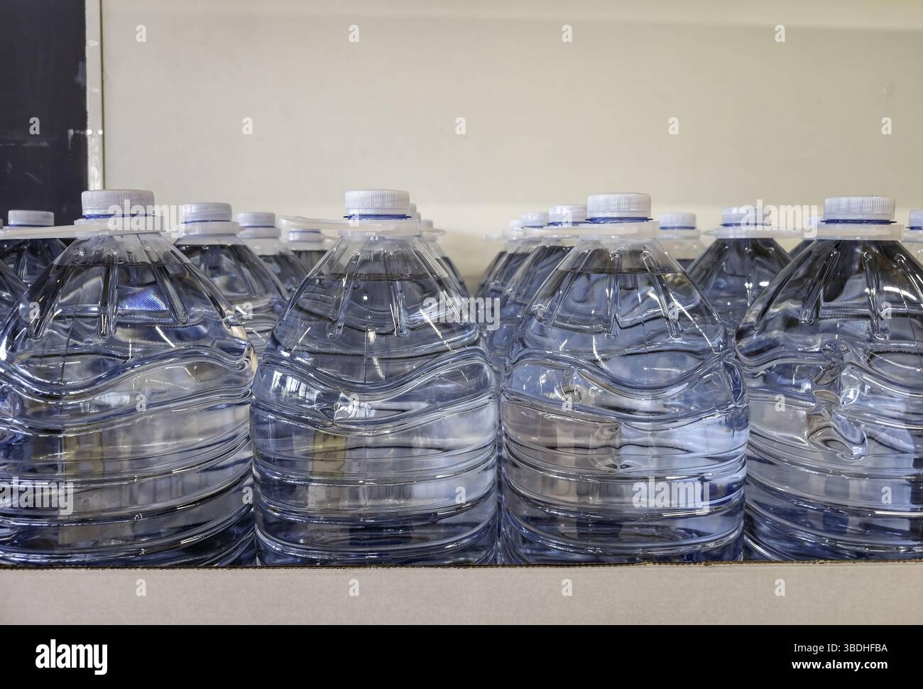 Bottle of spring water in supermarket, drought and shopping Stock Photo ...