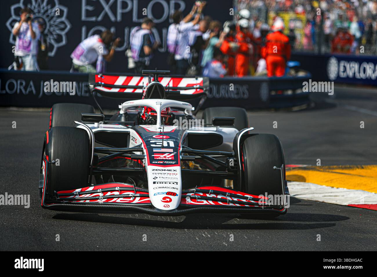 Esteban Ocon (FRA) - Haas F1 Team - Haas VF-25 - Ferrari during Formula ...