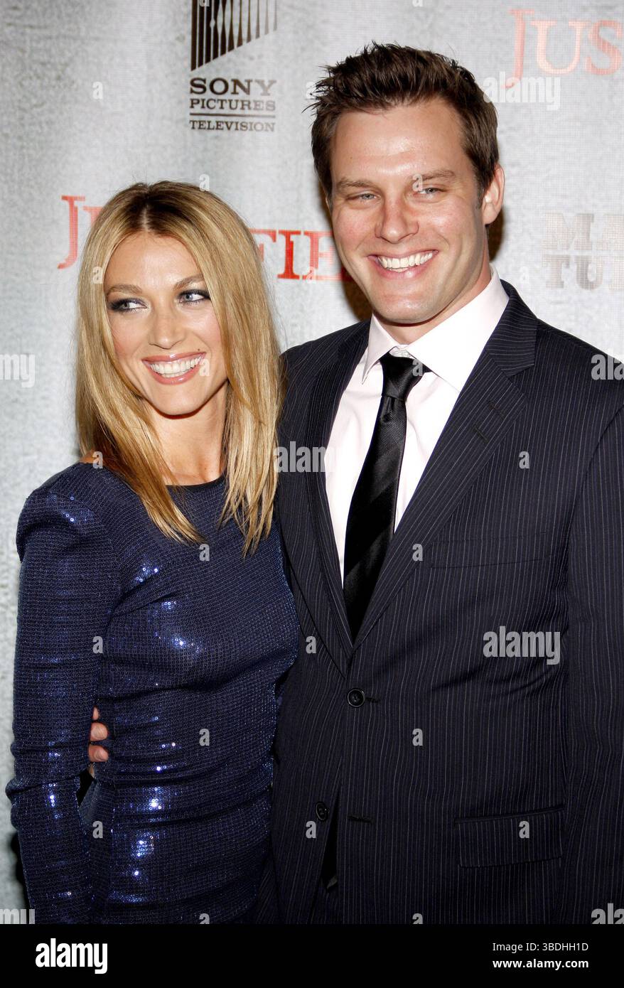 Travis Schuldt and Natalie Zea at the premiere screening of FX's ...